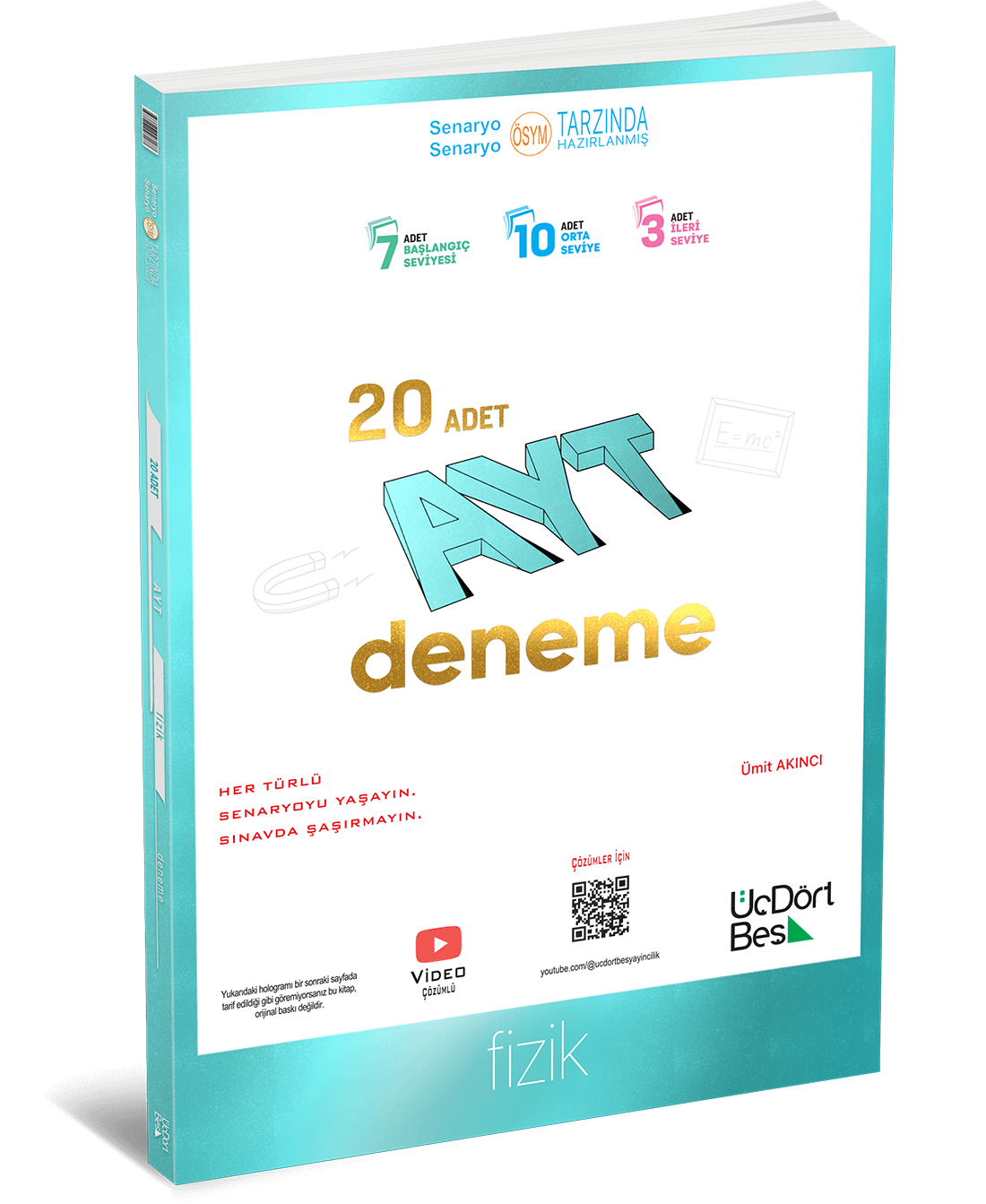 AYT Fizik 20’li Deneme | Üç Dört Beş Yayınları